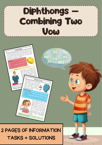 Diphthongs – Vowel Combinations & Gliding Sounds | Teaching Resources