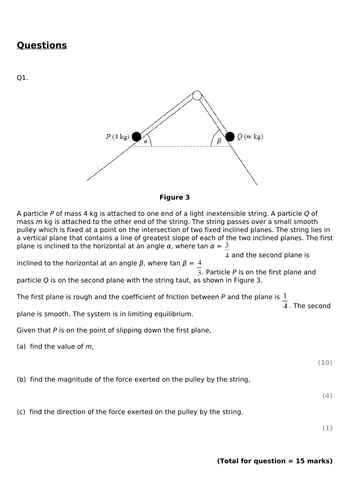 Mechanics 1 - Vectors Worksheet (Edexcel IAL M1 Chapter 3) | Teaching Resources