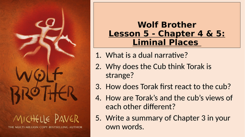 Wolf Brother - Liminal Places - Chapter 4 and 5 | Teaching Resources
