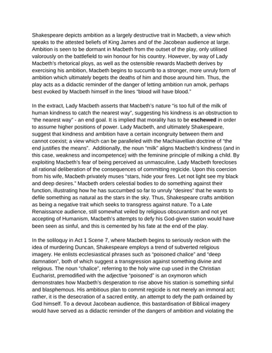 FULL MARKS AQA GCSE English Literature Macbeth ambition essay ...