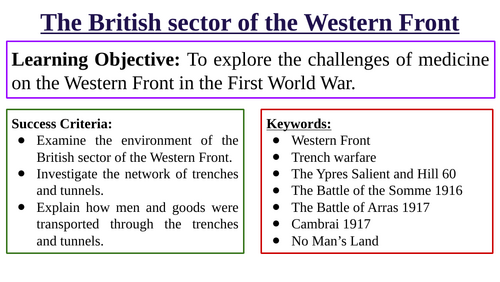 Medicine in Britain, 1250 - Present - Lesson 14: The British Sector of ...