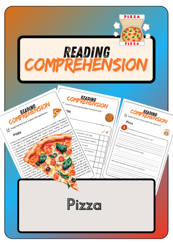 Reading Comprehension - Pizza + Solutions | Teaching Resources