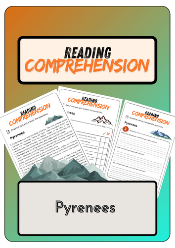 Reading Comprehension - Pyrenees + Solutions | Teaching Resources