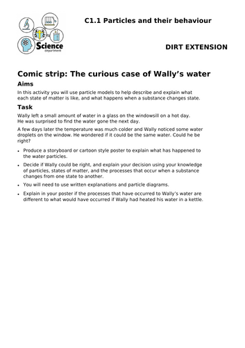 KS3 Year 7 Particles and their behaviour - Chemistry - End of Topic ...