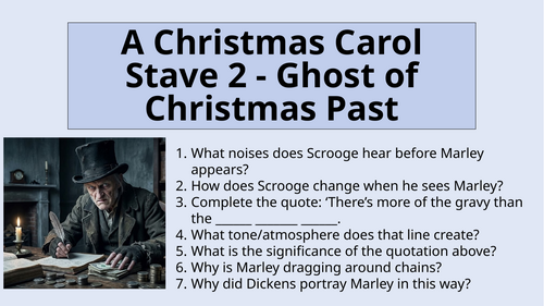 A Christmas Carol - Stave 2: Ghost of Christmas Past | Teaching Resources