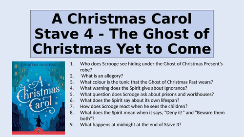 A Christmas Carol - Stave 4: Ghost of Christmas Yet to Come | Teaching ...