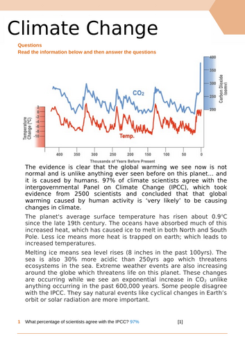 KS3 Year 8 - Biology - Ecosystems Processes - Climate Change | Teaching ...