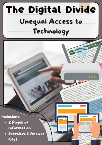 Digital Divide: Unequal Access, Skills & Solutions | Teaching Resources