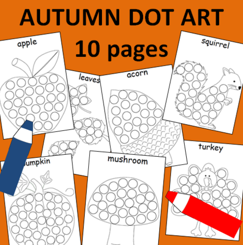 Autumn fine motor control pre-writing activity bundle | Teaching Resources