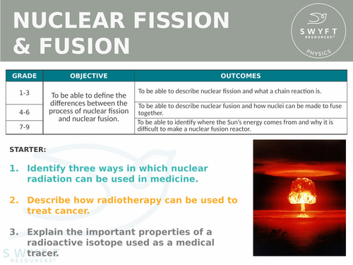 NEW AQA GCSE (2016) Physics - Nuclear Fission & Nuclear Fusion ...