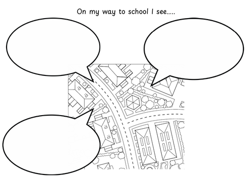 All about me- on my way to school I see | Teaching Resources