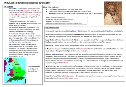GCSE History AQA - Norman England 1066-1100 - Revision Guide ...