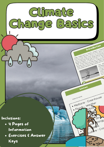 Climate Change: Causes – Effects – Solutions – Adaptation | Teaching ...