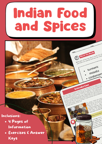 Indian Food and Spices: Culture, Cooking, Flavors | Teaching Resources