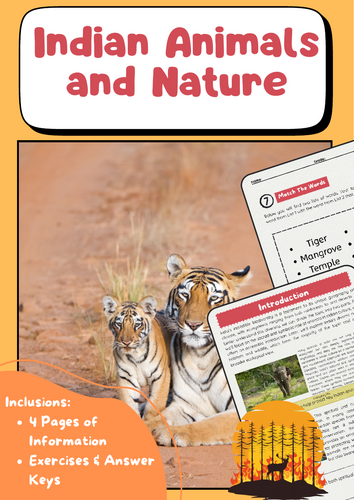 Indian Animals & Nature: Wildlife, Culture, Conservation | Teaching ...