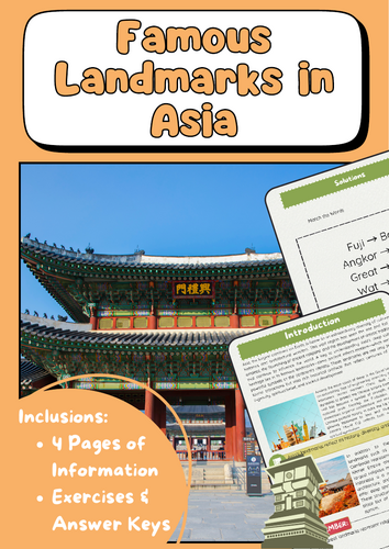 Famous Landmarks in Asia: History, Religion, Culture | Teaching Resources