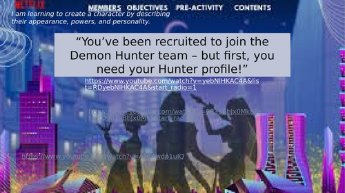 K Pop Demon Hunters Writing/ character description | Teaching Resources
