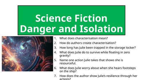 Science Fiction - Danger and Isolation (Evaluation) | Teaching Resources