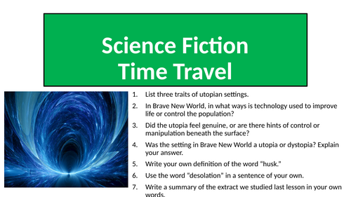 Science Fiction - Time Travel | Teaching Resources