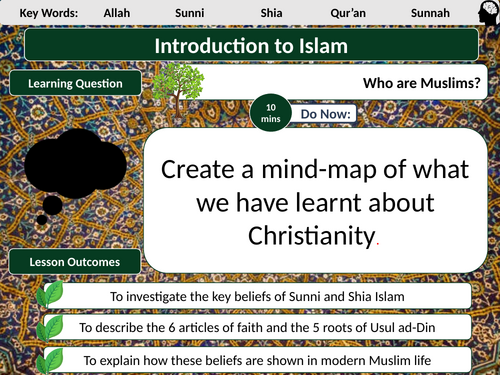 AQA Muslim Beliefs L1- Introduction to Islam | Teaching Resources