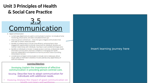 AAQ Health and Social Care Unit 3 Communication | Teaching Resources