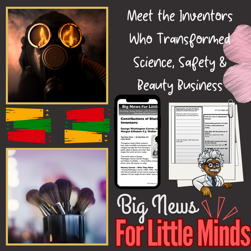 Legacy of Black Inventors in USA's History: Kids Article Pack 4 Black ...