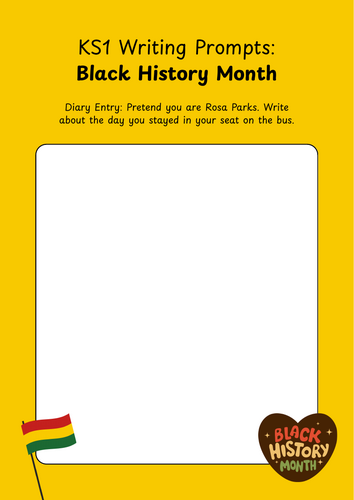 Black History Month Writing Prompts – KS1 & KS2 Differentiated Pack ...