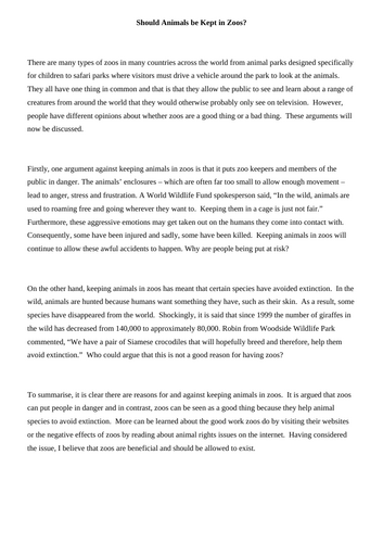 Discussion / discursive example / model texts | Teaching Resources