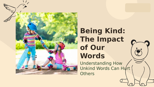 Being Kind - the impact of our words | Teaching Resources