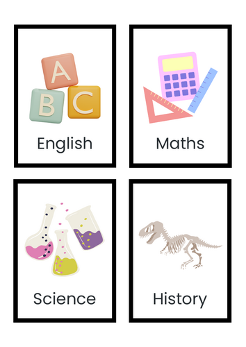Visual Timetable Symbols- 55 Printable Picture Cards | Teaching Resources