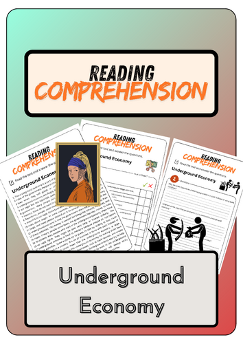 Reading Comprehension - Underground Economy + Solutions | Teaching ...
