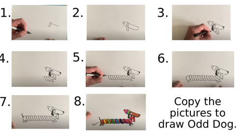 Odd Dog Out Drawing Instructions | Teaching Resources
