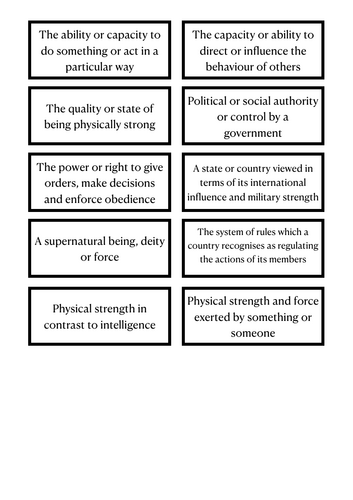 Hit & Miss PP and statements - power | Teaching Resources