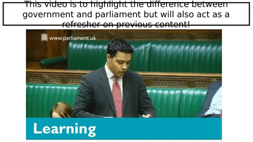 Parliaments Interactions with Government | Teaching Resources