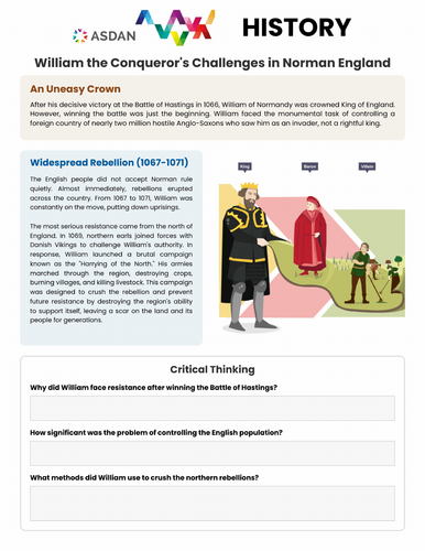 ASDAN History - Norman Conquest Bundle | Teaching Resources