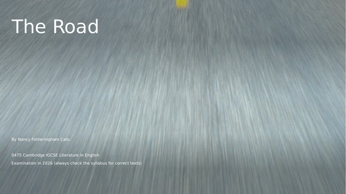 The Road Cato sample response paragraphs | Teaching Resources