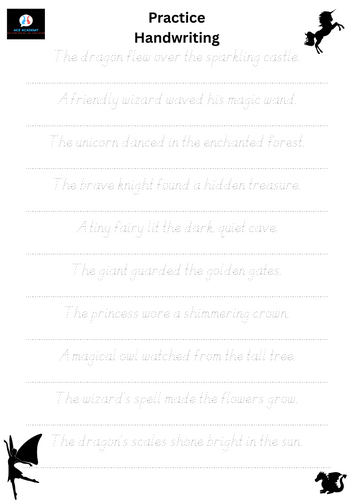 Cursive handwriting practice | Teaching Resources