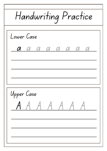 Handwriting Practice - Letter formation | Teaching Resources