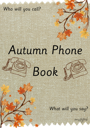 Autumn Phone Book EYFS | Teaching Resources