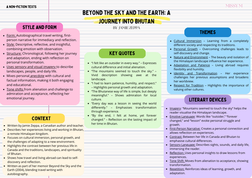 Beyond the Sky and Earth: A Journey into Bhutan Jamie Zeppa Revision ...