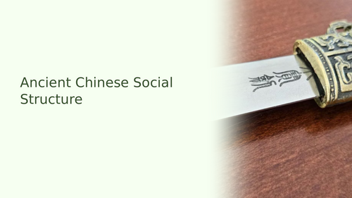 Ancient Chinese Social Structure Slideshow Presentation | Teaching ...