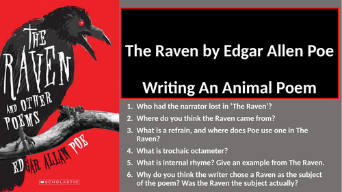 The Raven - Creative Writing Animal Poem | Teaching Resources