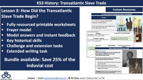 L3: How Did the Transatlantic Slave Trade Begin? | Teaching Resources