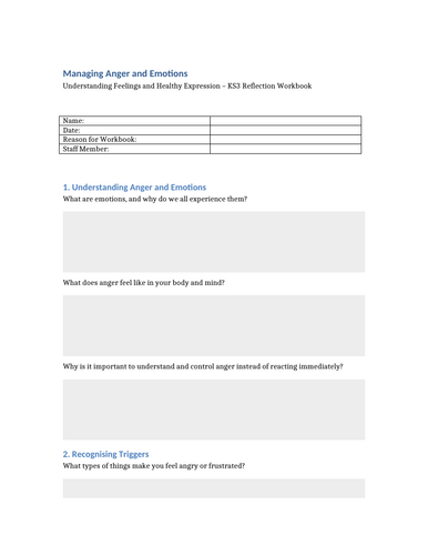 Isolation, Remove Room, Internal Exclusion Worksheets | Teaching Resources
