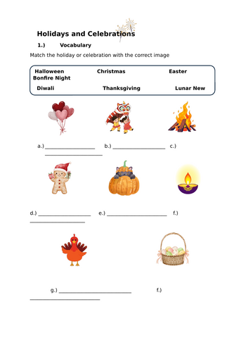 ESL HOLIDAYS & CELEBRATIONS AROUND THE WORLD | Teaching Resources