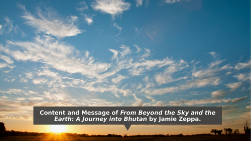 FROM BEYONDTHE SKY AND THE EARTH - JAMIE ZEPPA - IGCSE - EDEXCEL 4EA1 ...