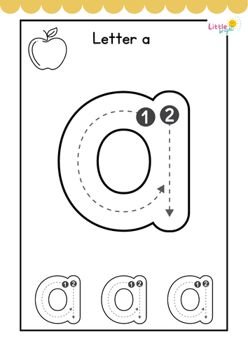 Lowercase Alphabet Handwriting Tracing Worksheets – EYFS / KS1 Letter ...