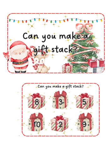 Christmas - gift stack | Teaching Resources