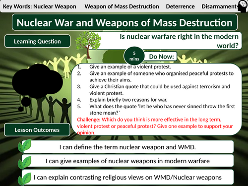 AQA Peace and Conflict L7- Nuclear Weapons and Weapons of Mass ...