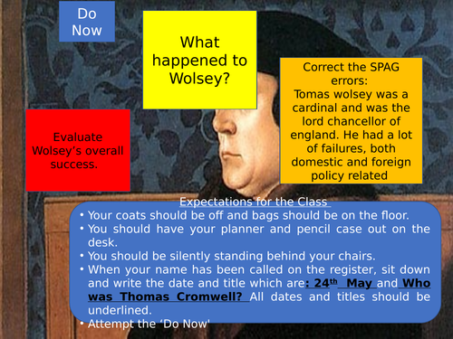 GCSE History Edexcel Henry VIII and his Ministers Unit 2 | Teaching ...